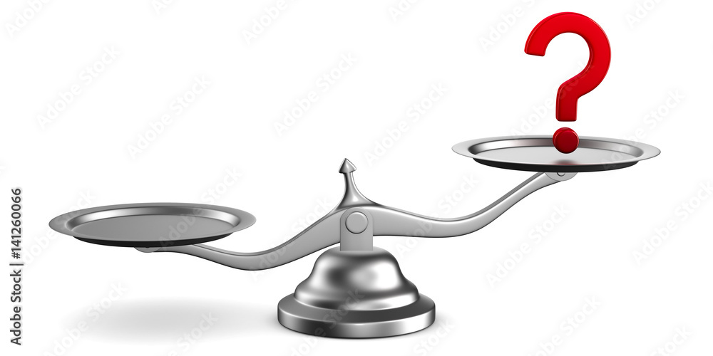 Scales on white background. Isolated 3D image Stock Photo | Adobe Stock