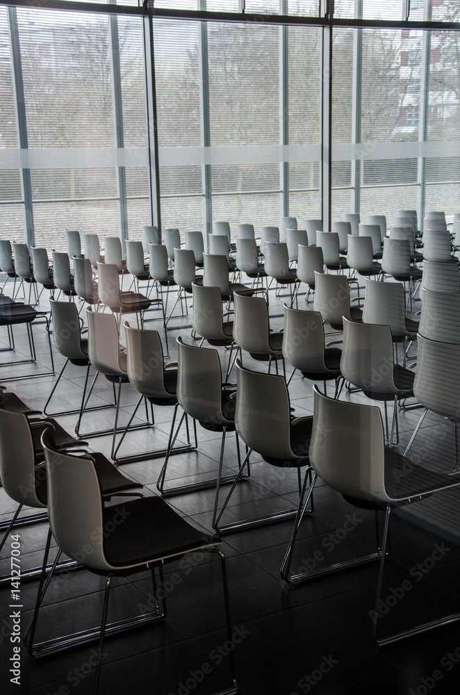 Empty seats in conference meeting room Stock Photo | Adobe Stock