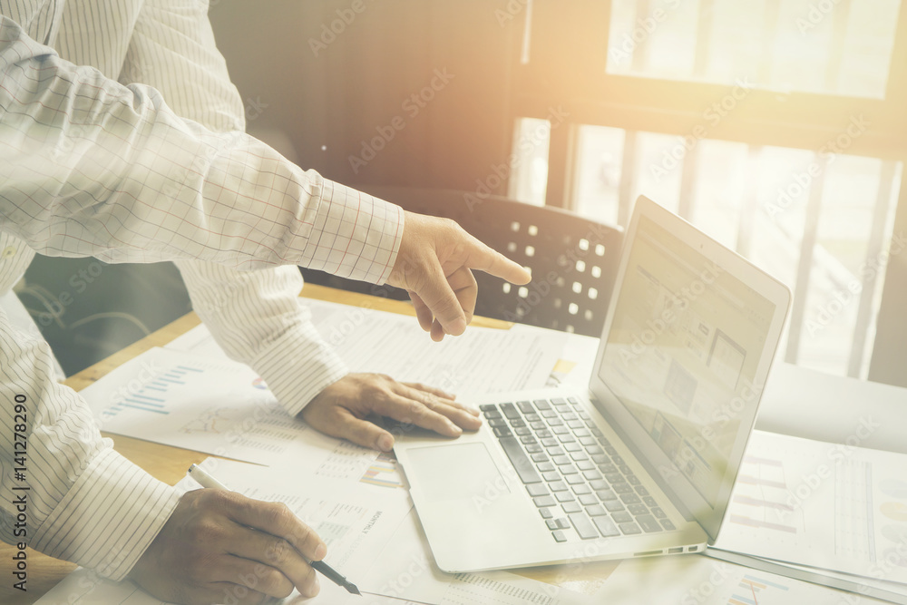 Project managers meeting.Business crew working with new startup ...