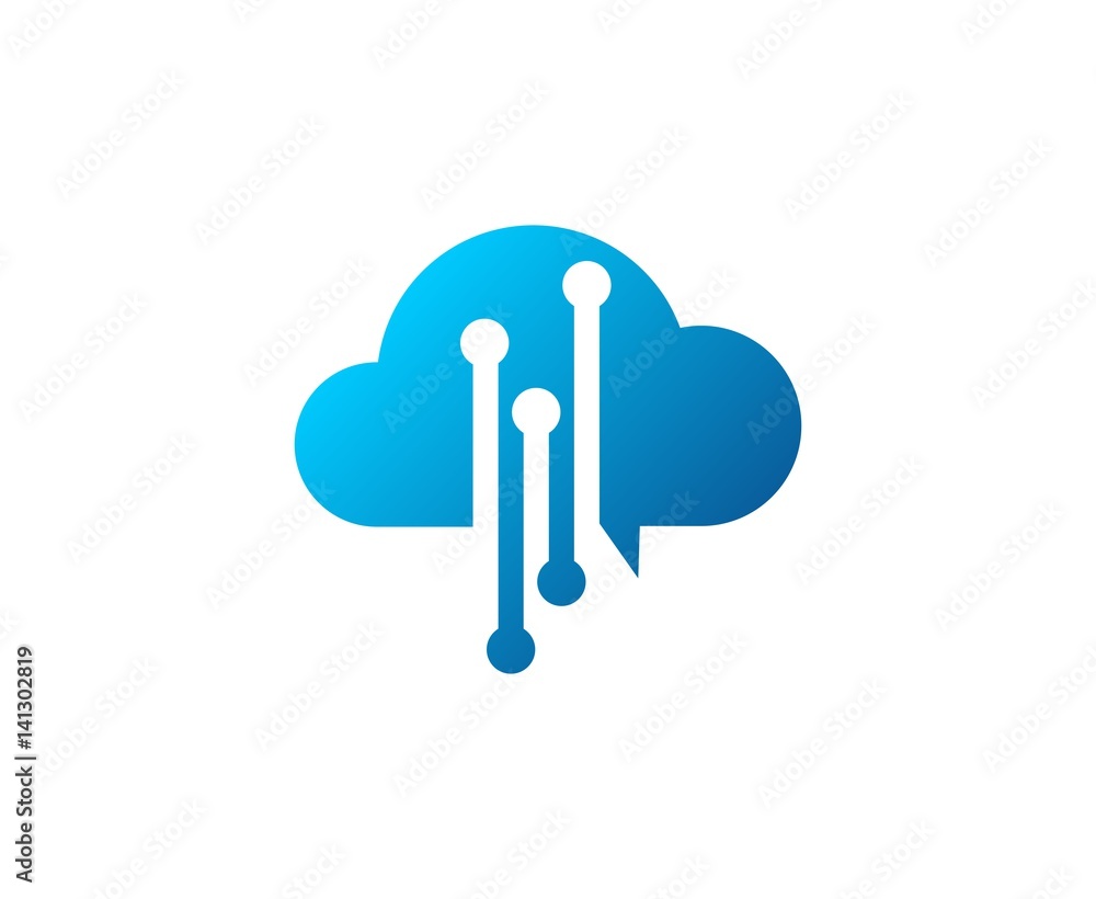 Cloud logo Stock Vector | Adobe Stock