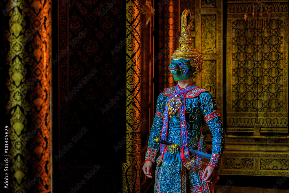 Khon masked dance drama of Thailand, Khon is traditional dance drama ...