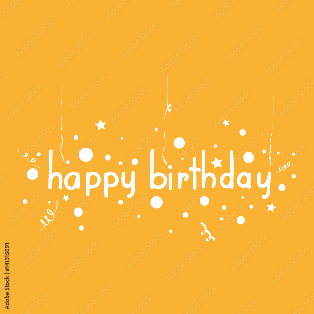 happy birthday Stock Vector | Adobe Stock