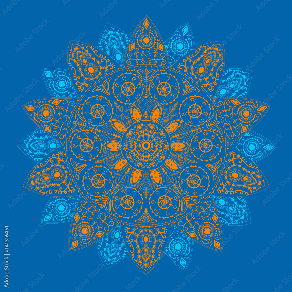 Mandala. A spiritual and ritual symbol in Hinduism and Buddhism ...