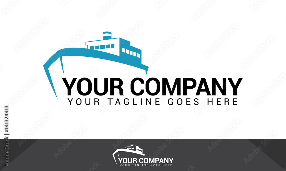 Ship logo, ship vector, ship logo template Stock Vector | Adobe Stock