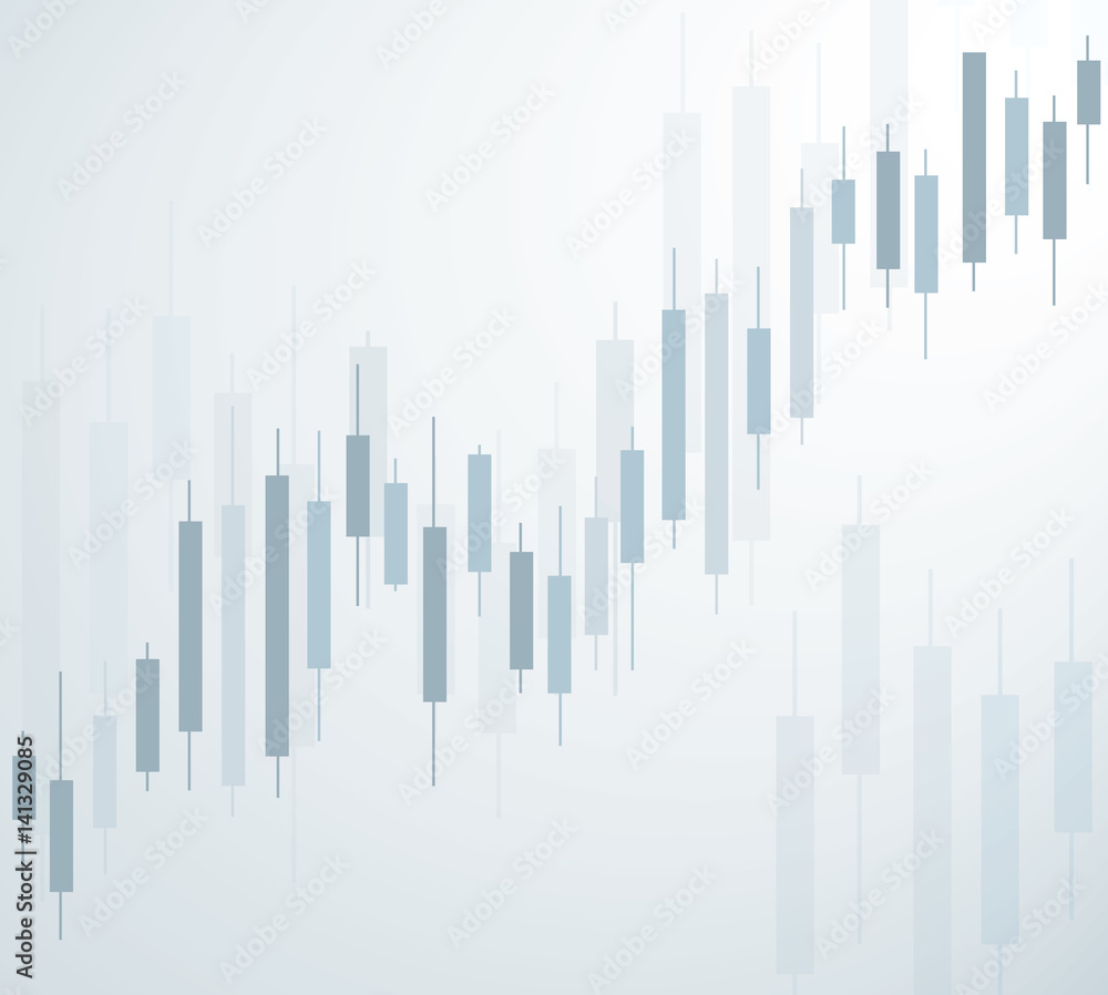 Candlestick stock exchange background vector Stock Vector | Adobe Stock