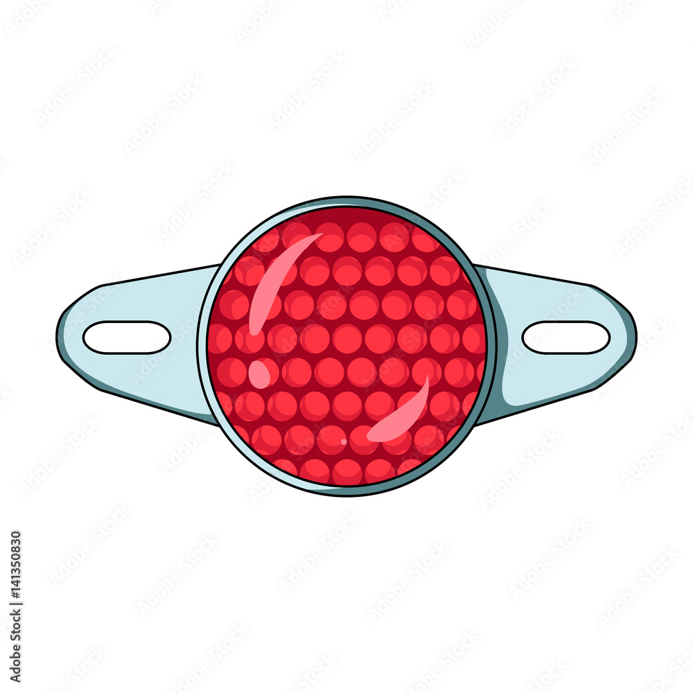 Reflector for cyclists. Icon for better visibility on the road.Cyclist ...