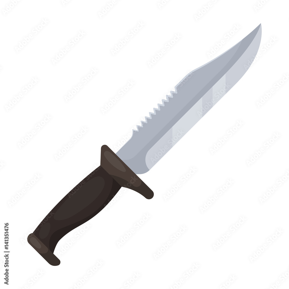 Military knife. Knife for murder. Weapons of criminals.Prison single ...