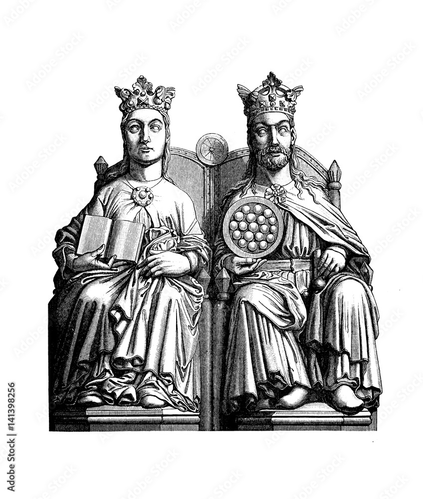 Statue of Otto I the Great Holy Roman Emperor and king of Germany on ...