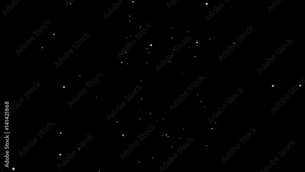 Simulated illustration of fast moving stars in night sky looping for ...