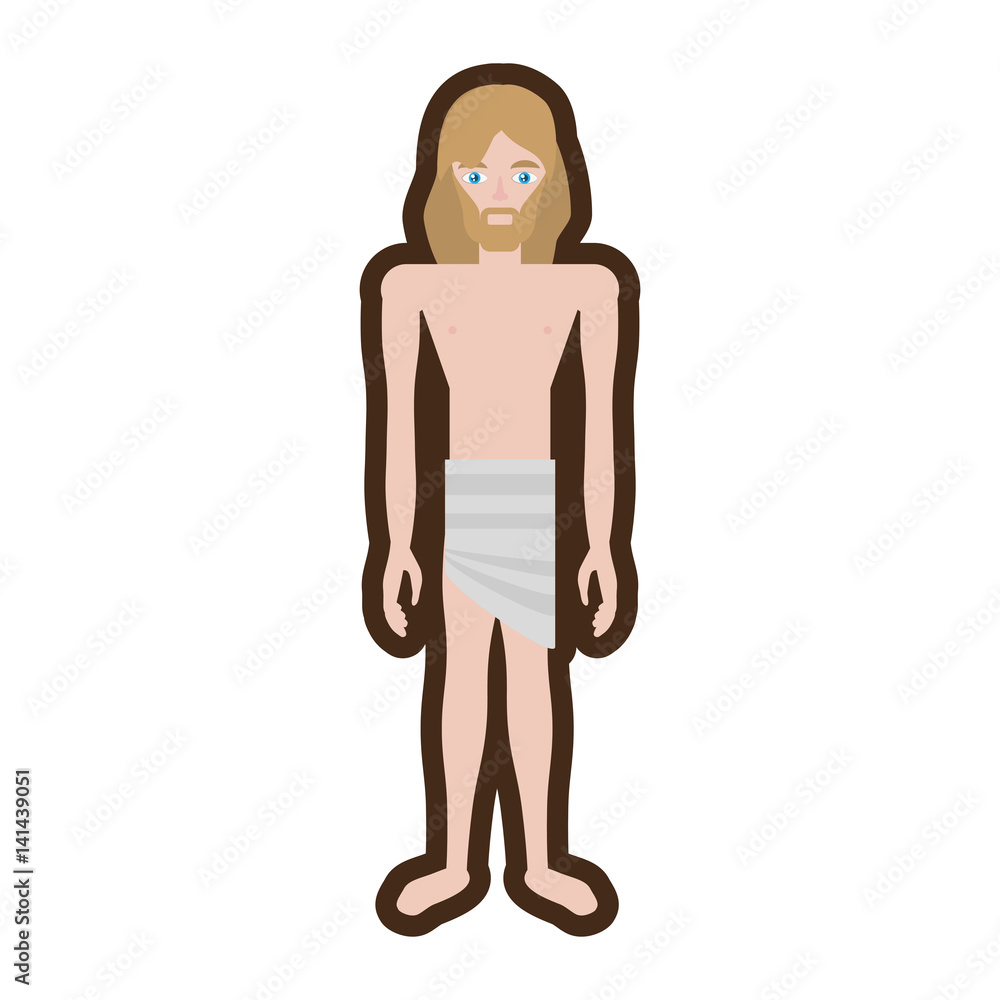 jesus christ stripped robes line vector illustration eps 10 Stock ...