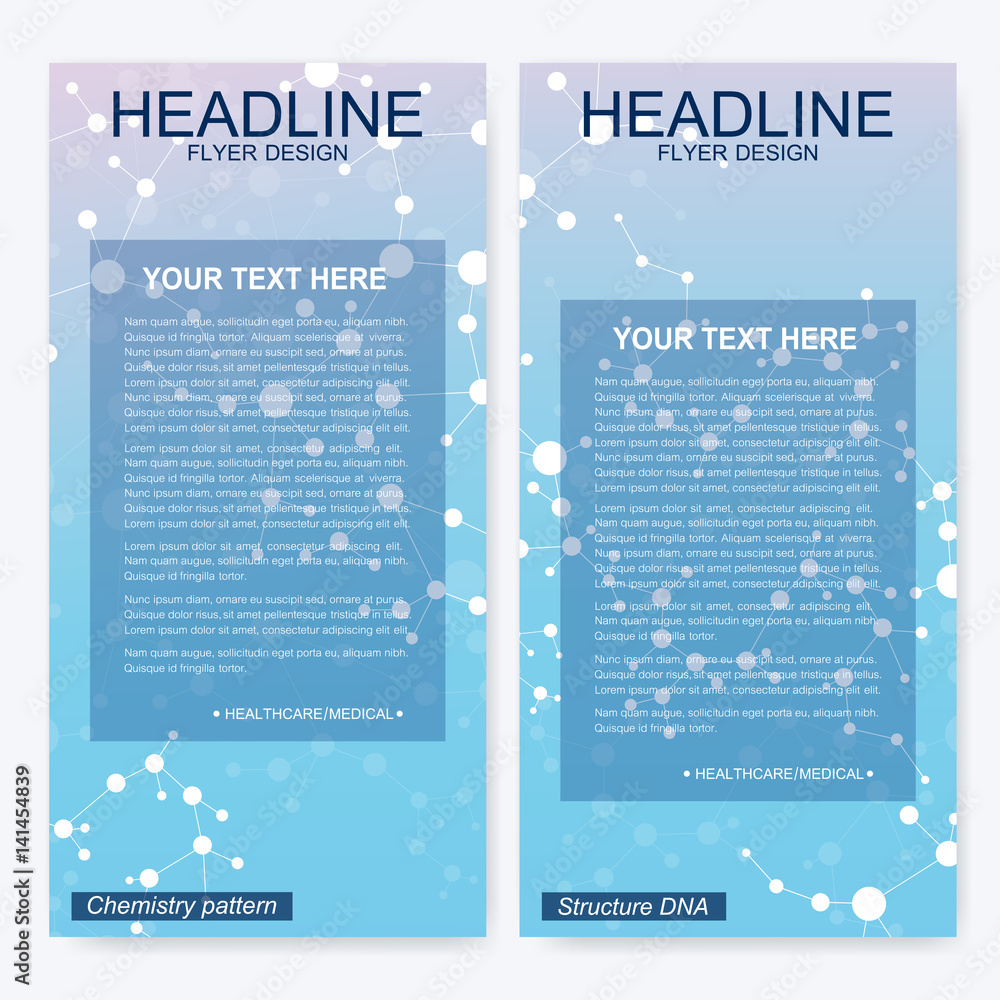 Leaflet flyer layout. Magazine cover corporate identity template ...