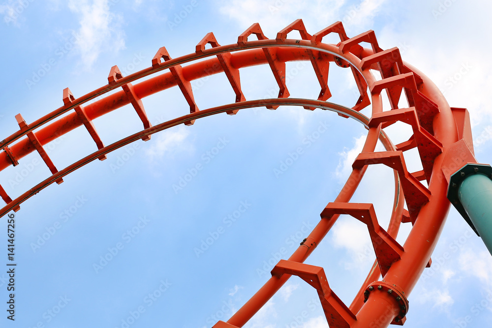 Roller coaster Stock Photo | Adobe Stock