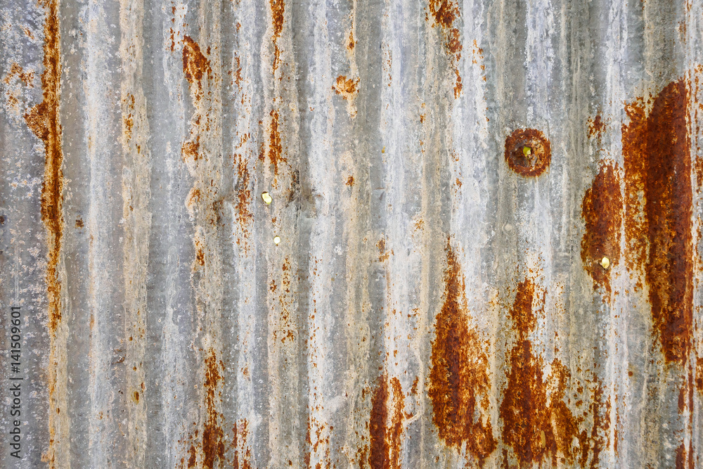 Old rusty metal sheet roof texture background Stock Photo | Adobe Stock