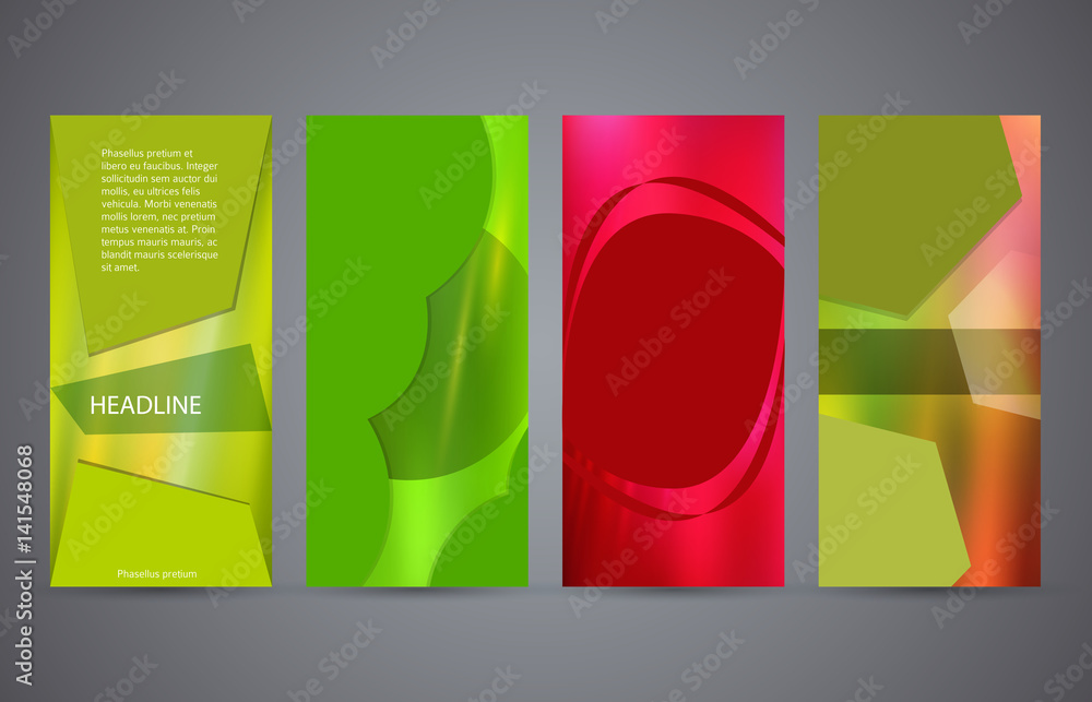 Set of vertical web banner layout background05 Stock Vector | Adobe Stock