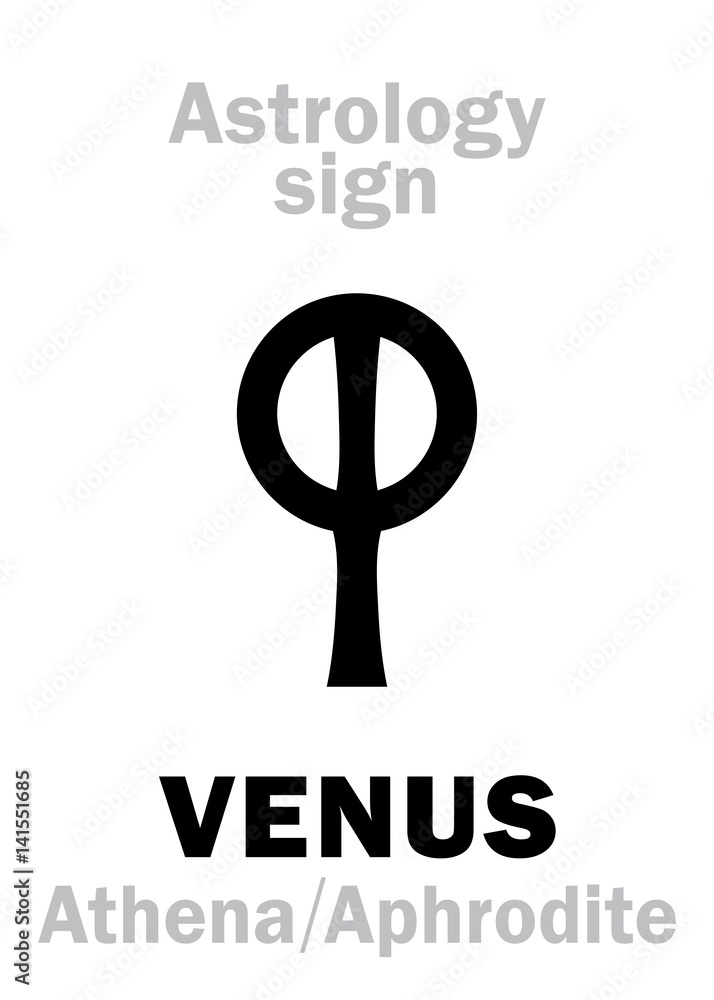 Astrology Alphabet: VENUS (Aphrodite), the planetary star (planet ...
