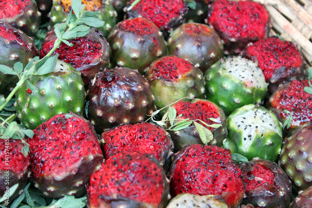 Pitayas de colores Stock Photo | Adobe Stock