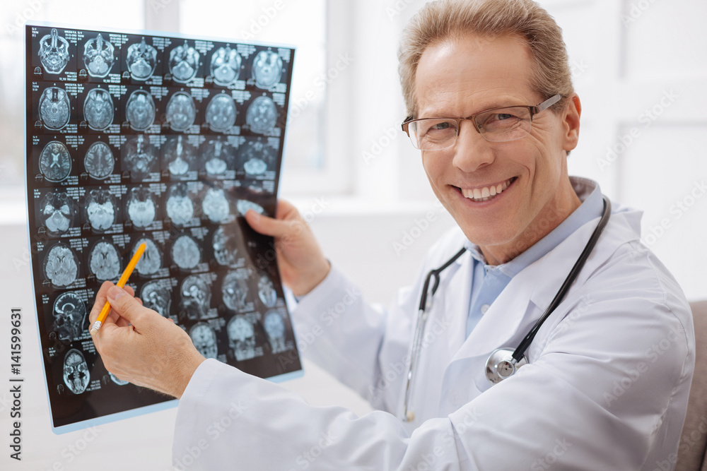 Excited committed neurosurgeon doing his job Stock Photo | Adobe Stock