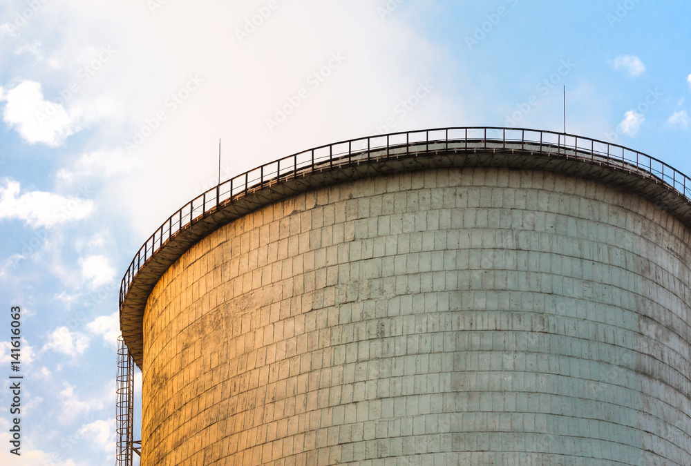 The top of cooling tower Stock Photo | Adobe Stock