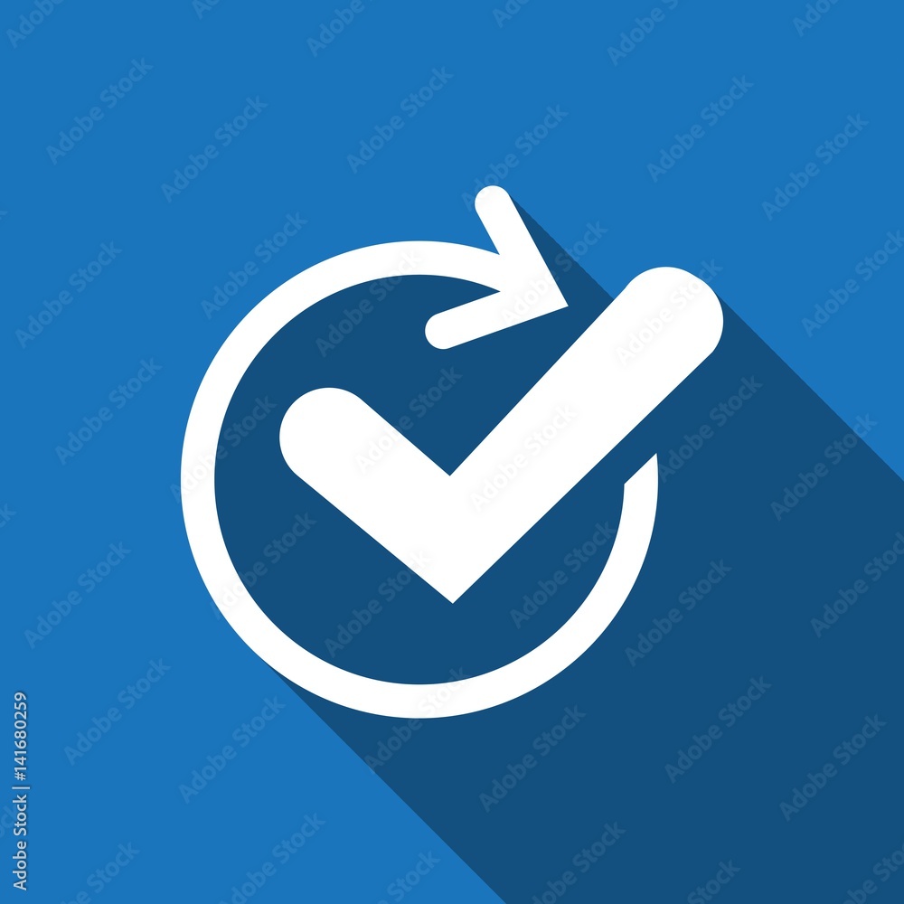 Confirm icons; vector illustration. Flat design style Stock Vector ...