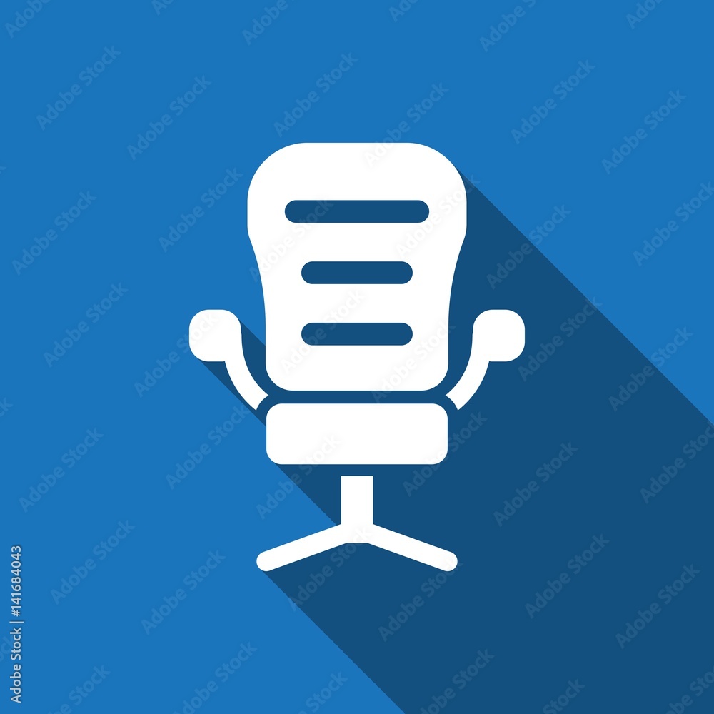office chair icon stock vector illustration flat design Stock Vector ...