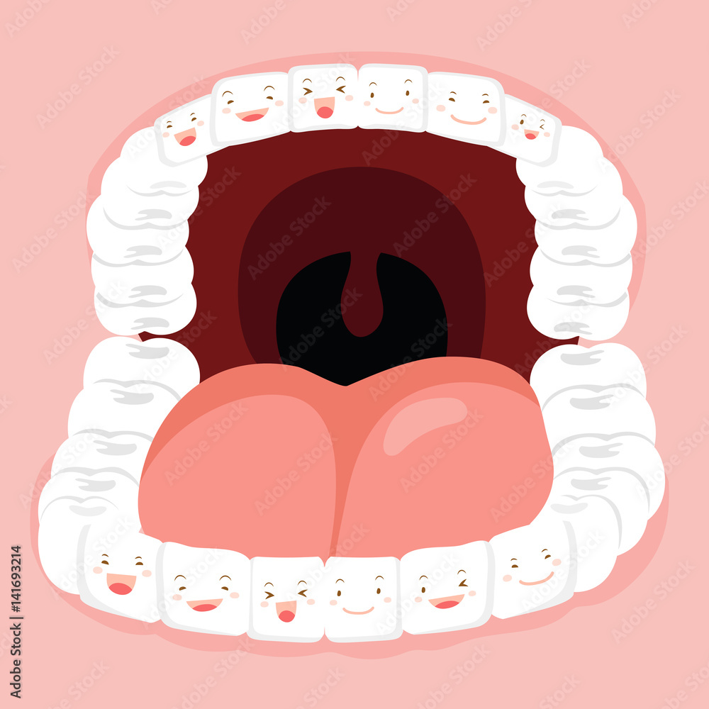 cute cartoon tooth Stock Vector | Adobe Stock