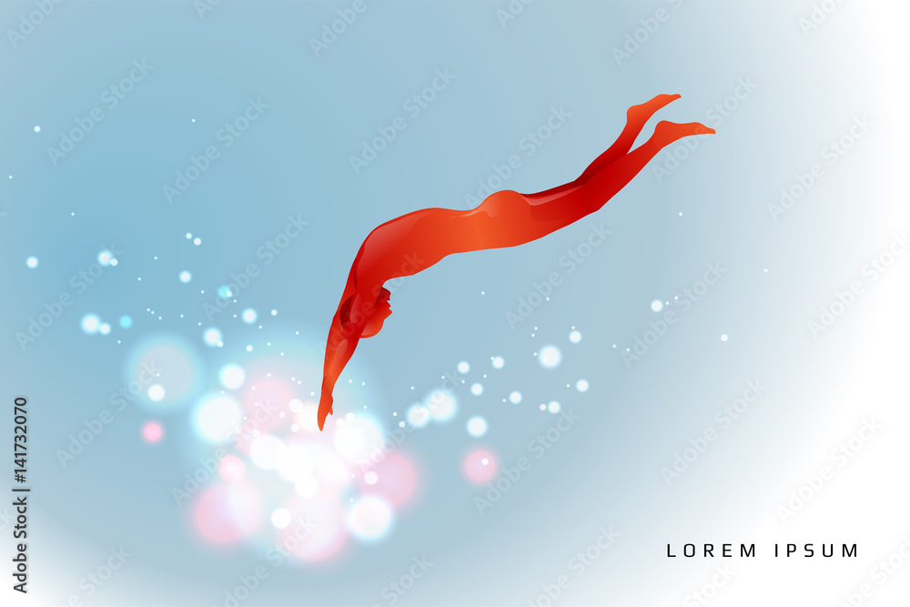 The motion of human. vector illustration Stock Vector | Adobe Stock