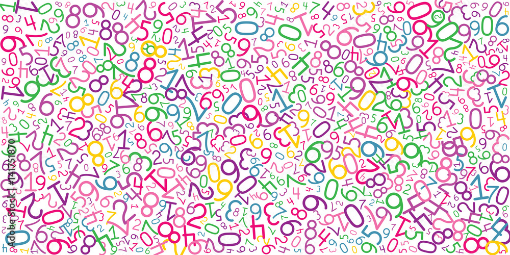 Abstract Numbers Wallpaper