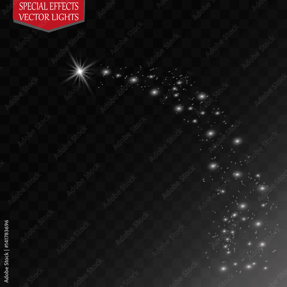 Light glow effect stars bursts with sparkles isolated on transparent ...