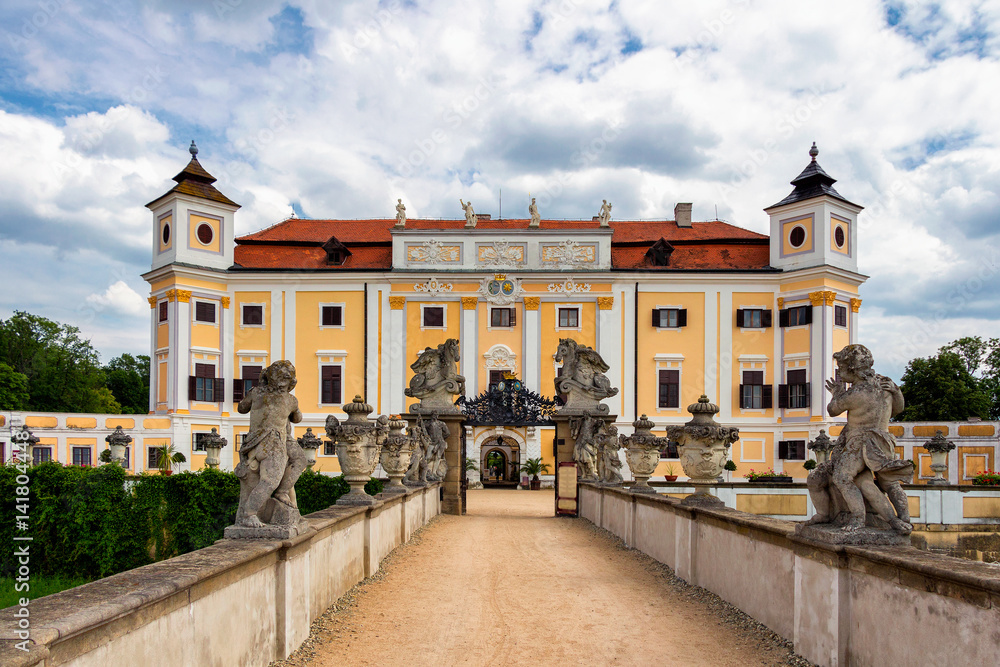 Zdjęcie Stock: Milotice Castle called pearl of South Moravia, is a ...