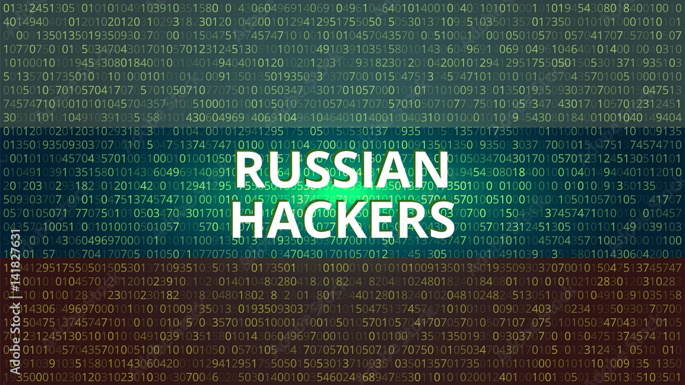 Russian Hackers Abstract Technology Background. Computer Code. Vector ...