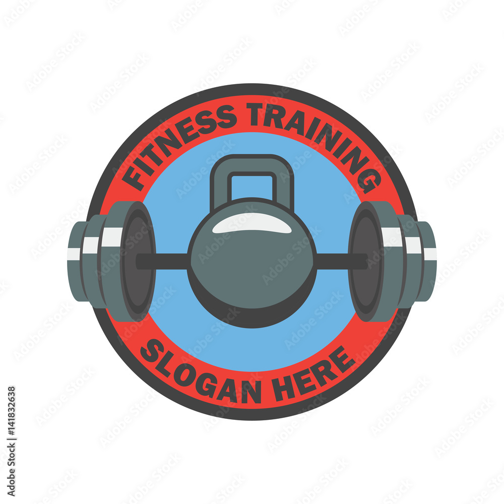 fitness logo with text space for your slogan / tagline, vector ...