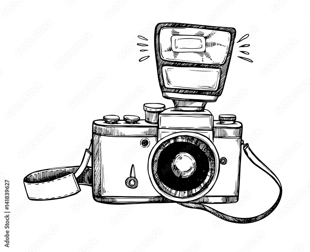 Camera Flash Illustration