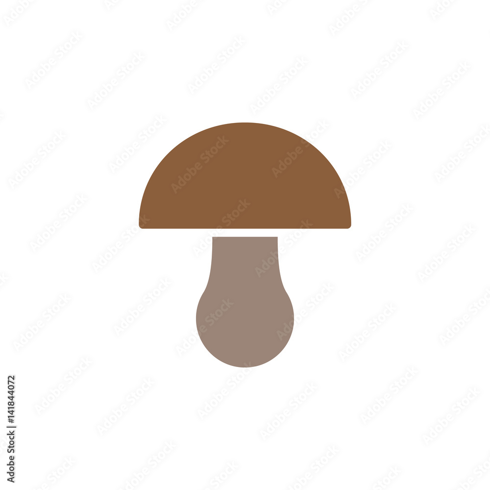 Mushroom icon vector, filled flat sign, solid colorful pictogram ...