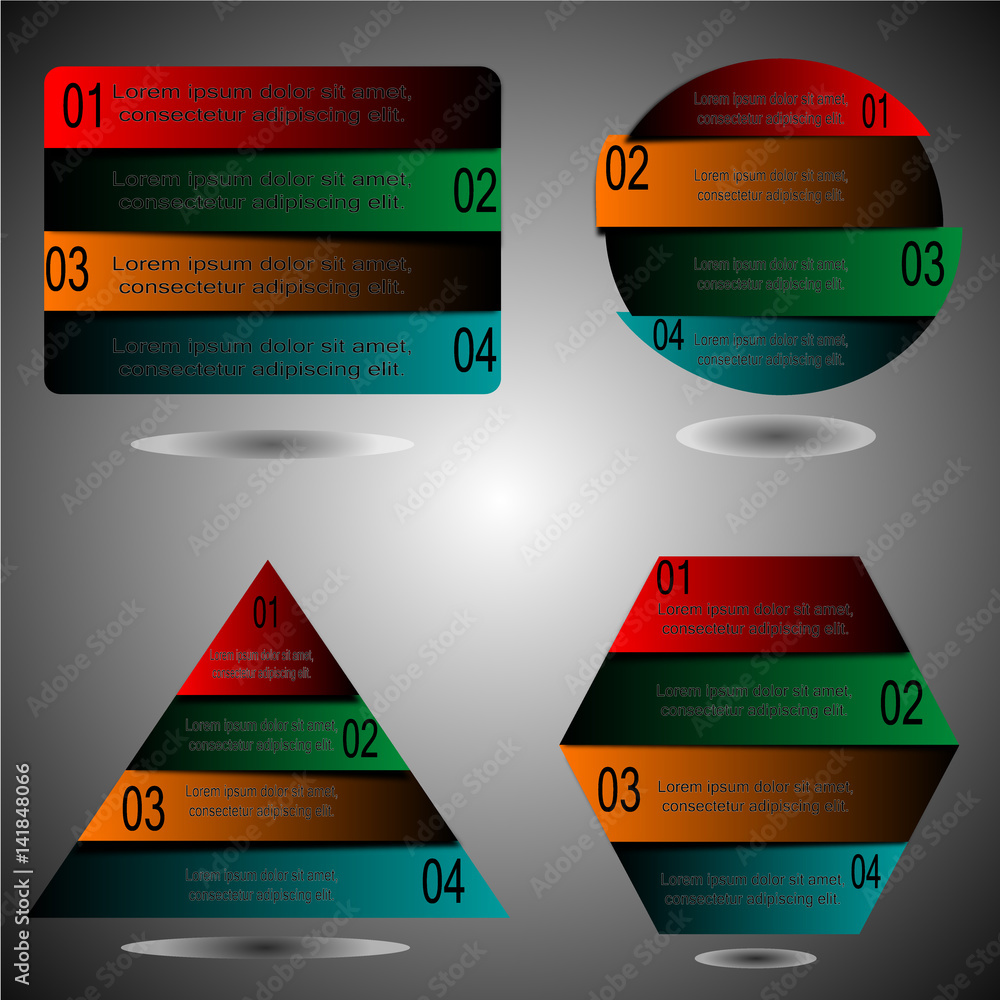 figures for text/ The figure shows the geometric shapes for text, a ...