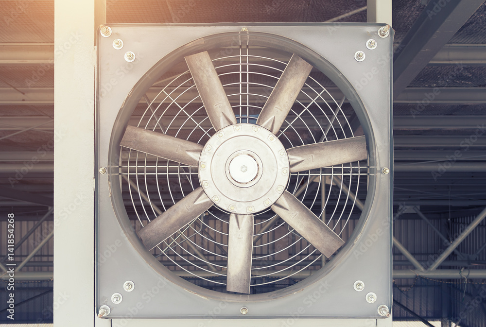 Steel fan on steel structure for ventilation system and air conditioner ...