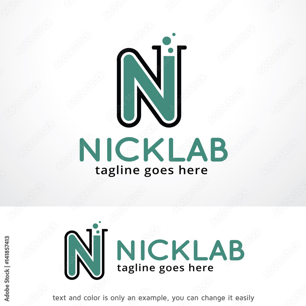 Letter N Lab Logo Template Design Vector, Emblem, Design Concept ...