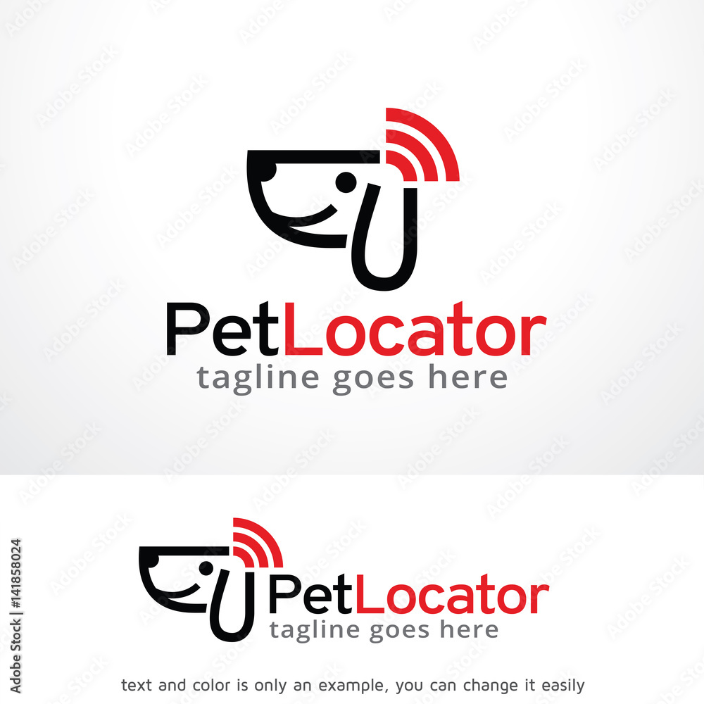 Pet Locator Logo Template Design Vector, Emblem, Design Concept ...