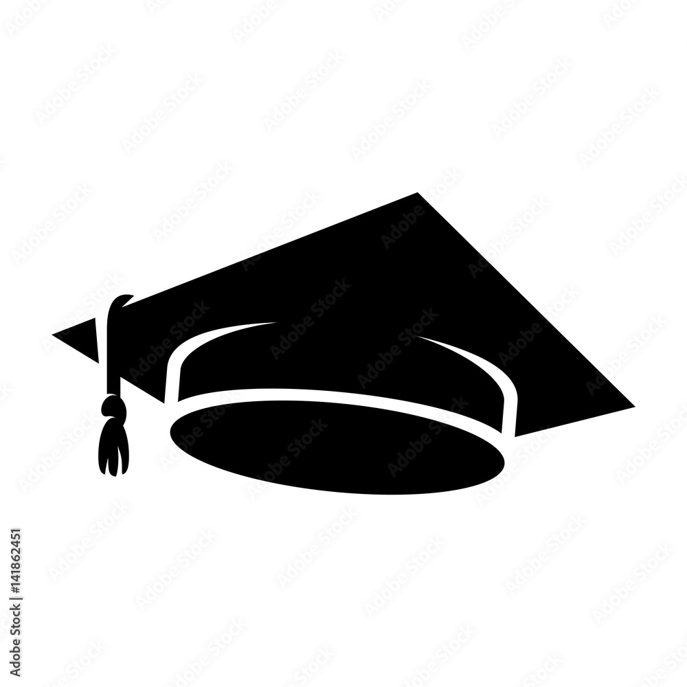 Graduation cap icon Stock Vector | Adobe Stock