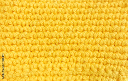 Crochet pattern, a close-up of a simple yellow crochet pattern for ...