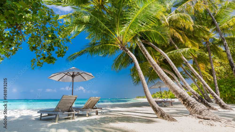 Beautiful perfect tropical beach scenery backgrounds blue sea lagoon ...