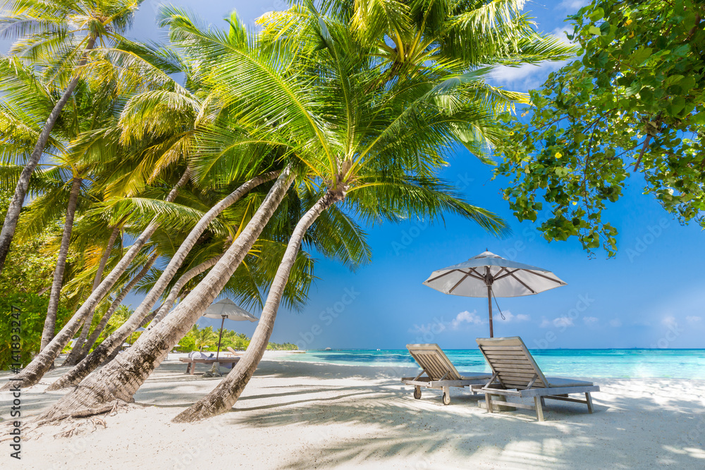 Beautiful perfect tropical beach scenery backgrounds blue sea lagoon ...