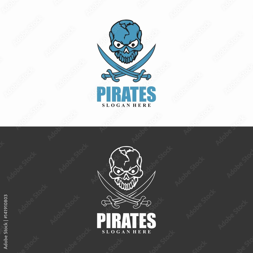 pirates logo in vector Stock Vector | Adobe Stock