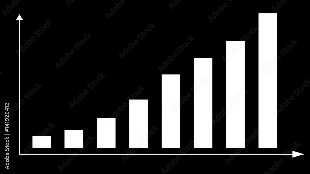 2d bar chart infographics vídeo de Stock | Adobe Stock