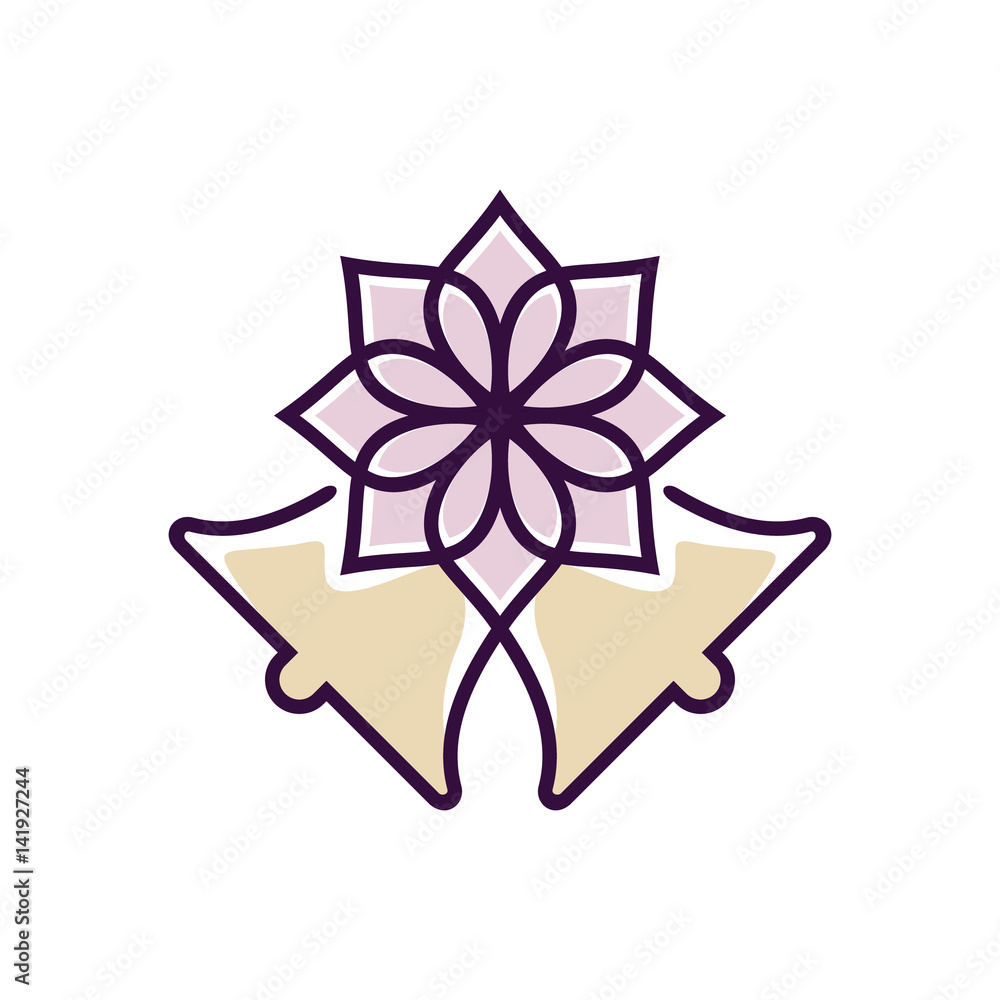 Wedding Flower Icon Stock Vector | Adobe Stock