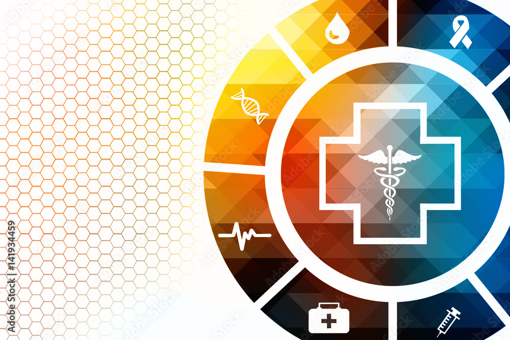 2D medical structure background Stock Illustration | Adobe Stock