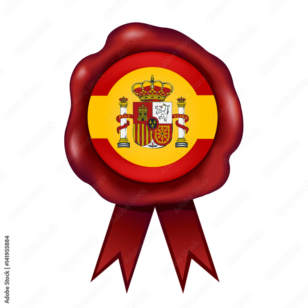 Spain Wax Seal vector de Stock | Adobe Stock