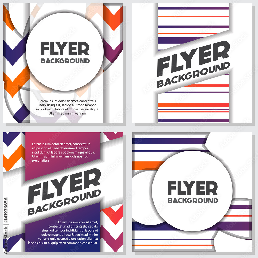 fresh background flyer style background Design Template Stock Vector ...