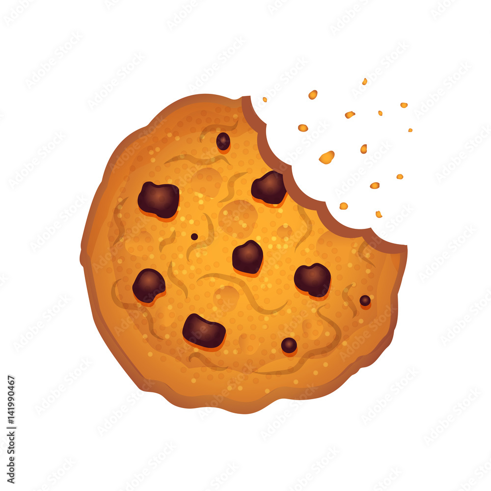 Bitten Cookie Vector