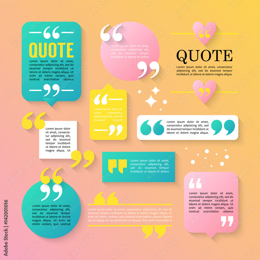 Modern Block Quote Design Elements Creative Text Template Stock Vector modern-block-quote-design-elements-creative-text-template-stock-vector
