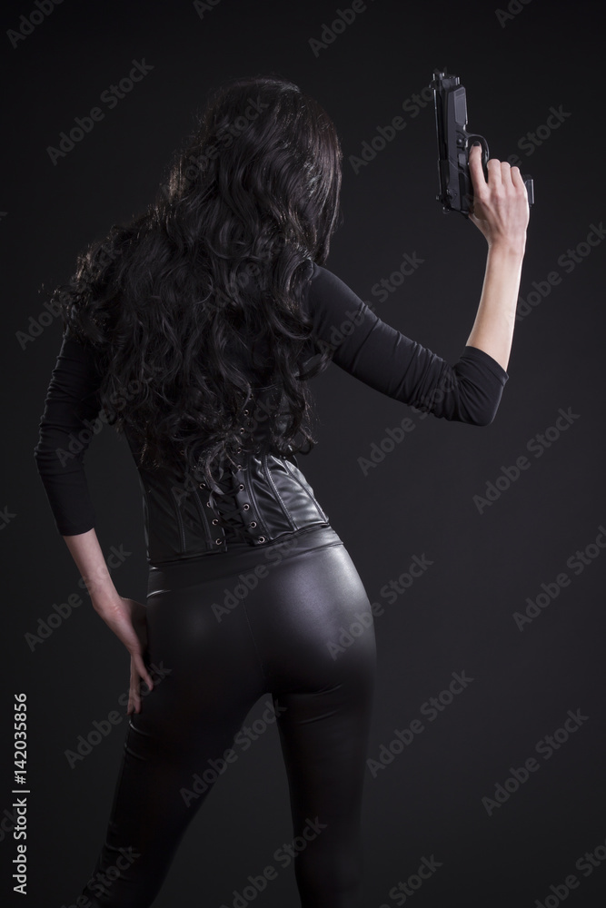 Sexy Female Assassin Stock Photo | Adobe Stock